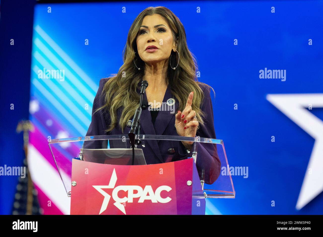 National Harbor, Maryland, USA. 23rd Feb, 2024. Governor Kristi Noem ...