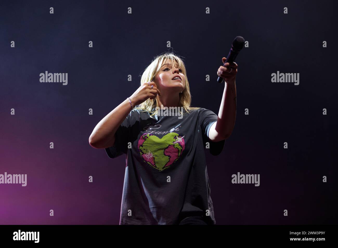 Reneé Rapp performing live onstage at O2 Apollo on the opening night of ...