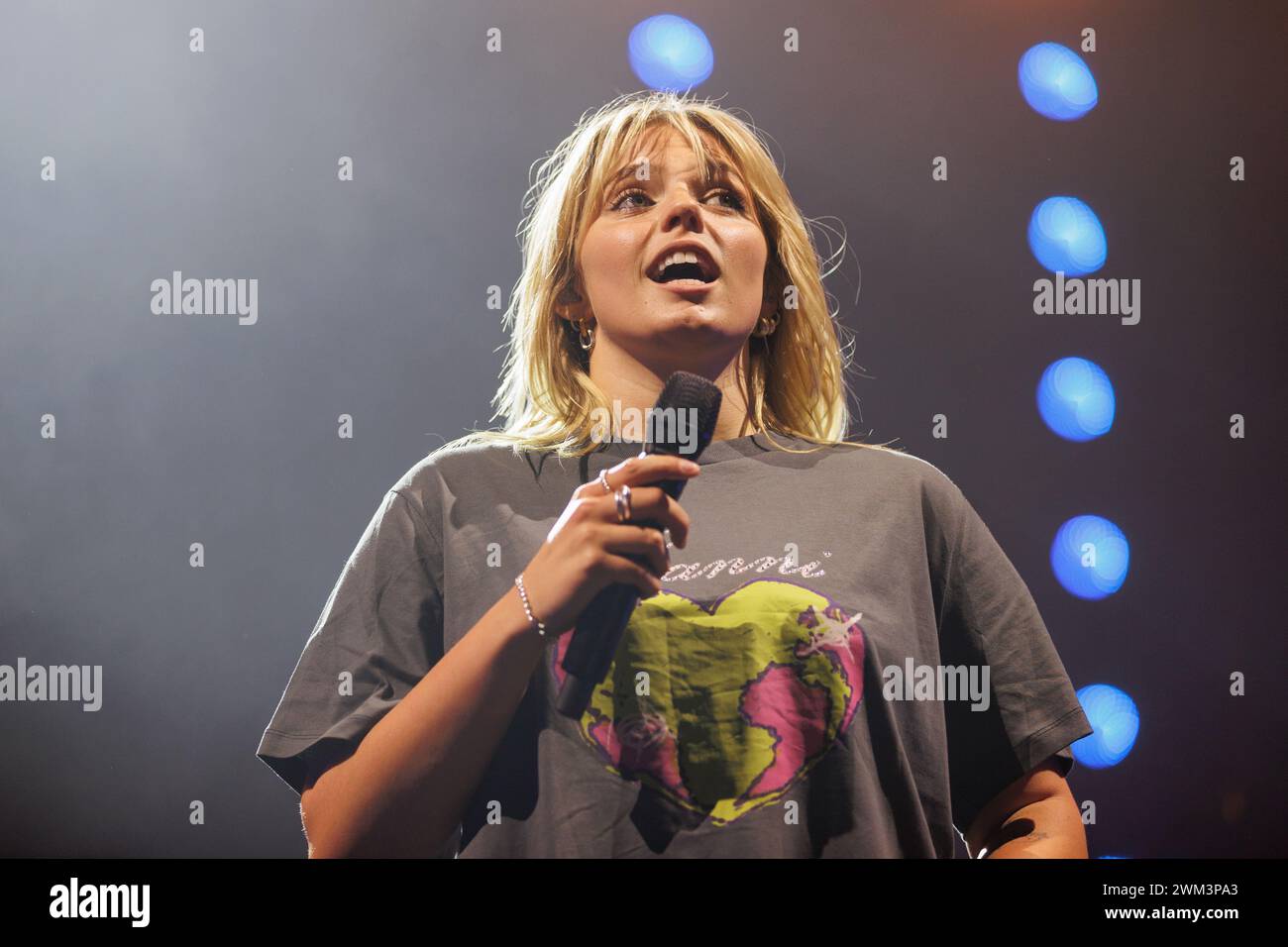 Reneé Rapp performing live onstage at O2 Apollo on the opening night of ...