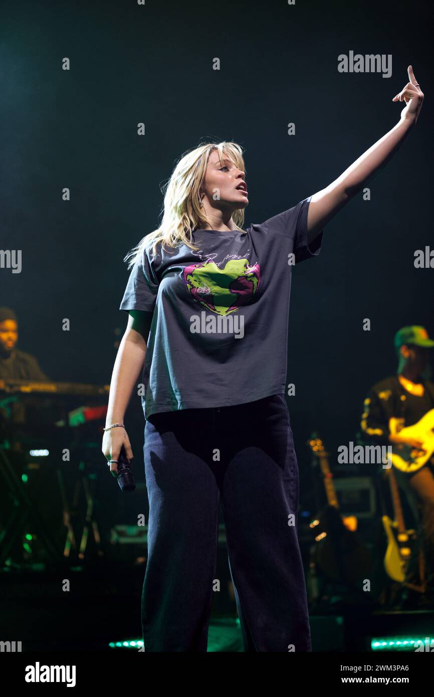 Reneé Rapp performing live onstage at O2 Apollo on the opening night of ...