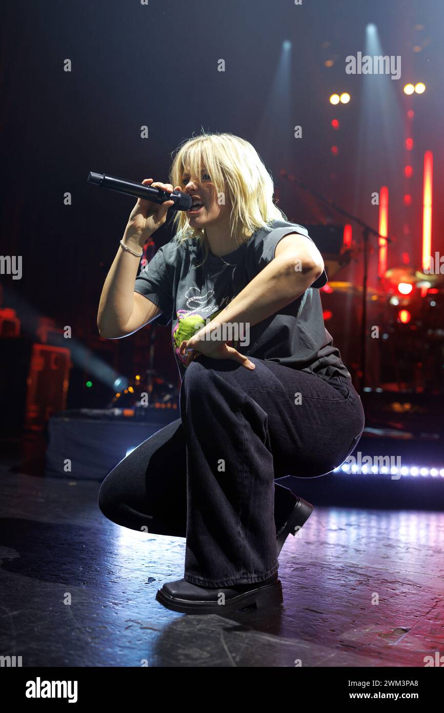 Manchester, UK. 23 February, 2024. Reneé Rapp performing live onstage ...
