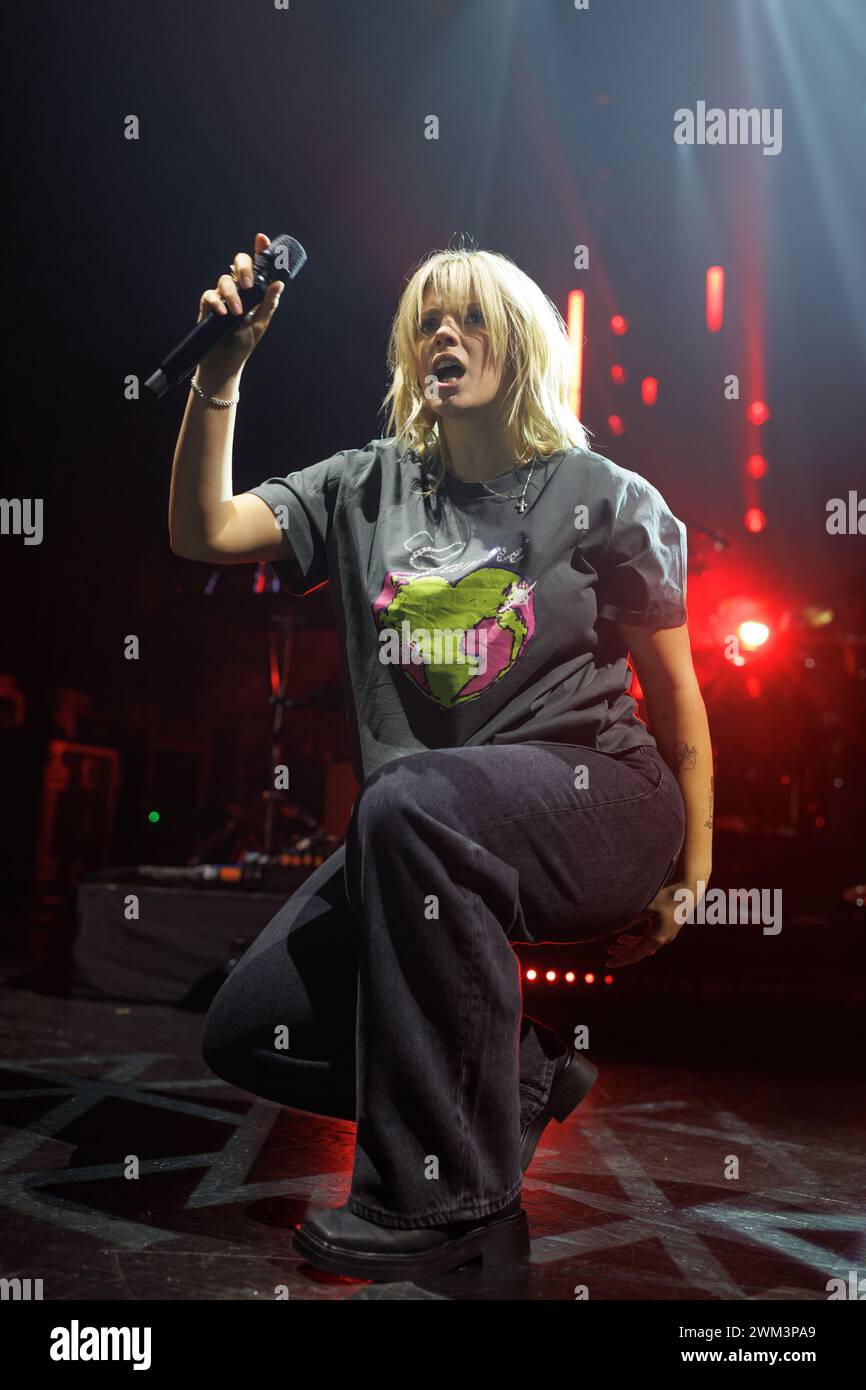 Manchester, UK. 23 February, 2024. Reneé Rapp performing live onstage ...
