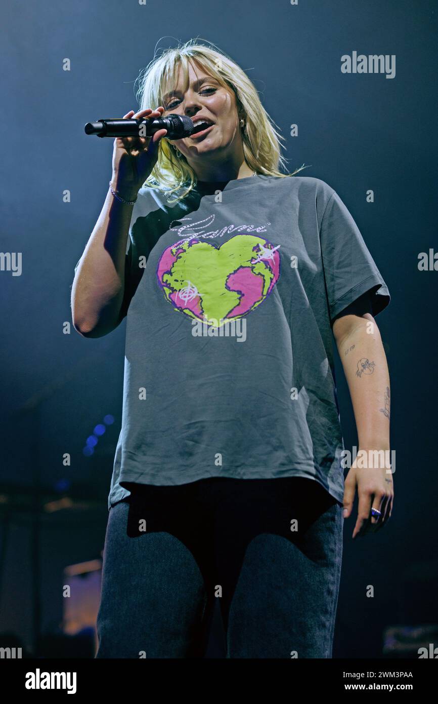 Manchester, UK. 23 February, 2024. Reneé Rapp performing live onstage ...