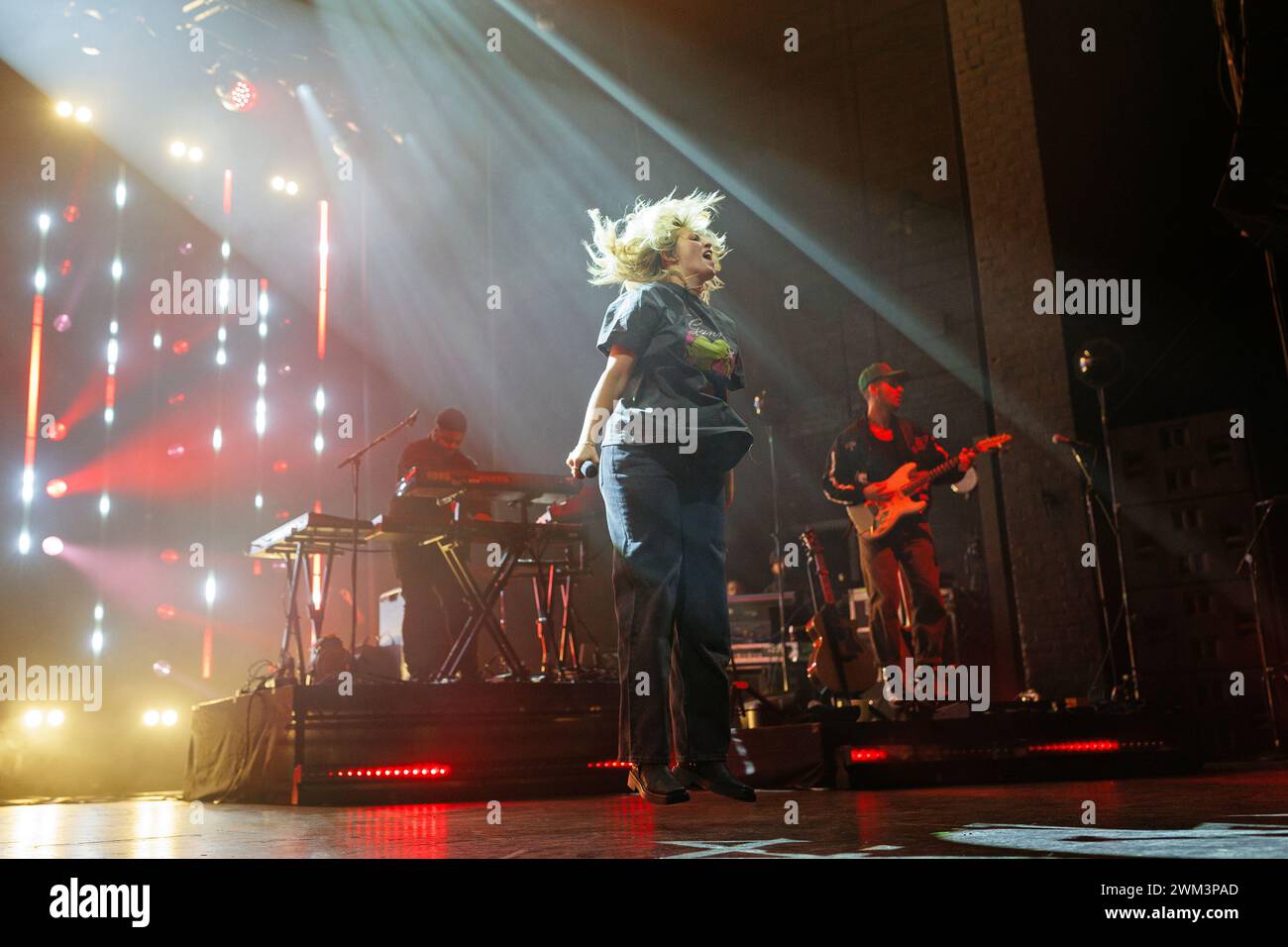 Reneé Rapp performing live onstage at O2 Apollo on the opening night of ...