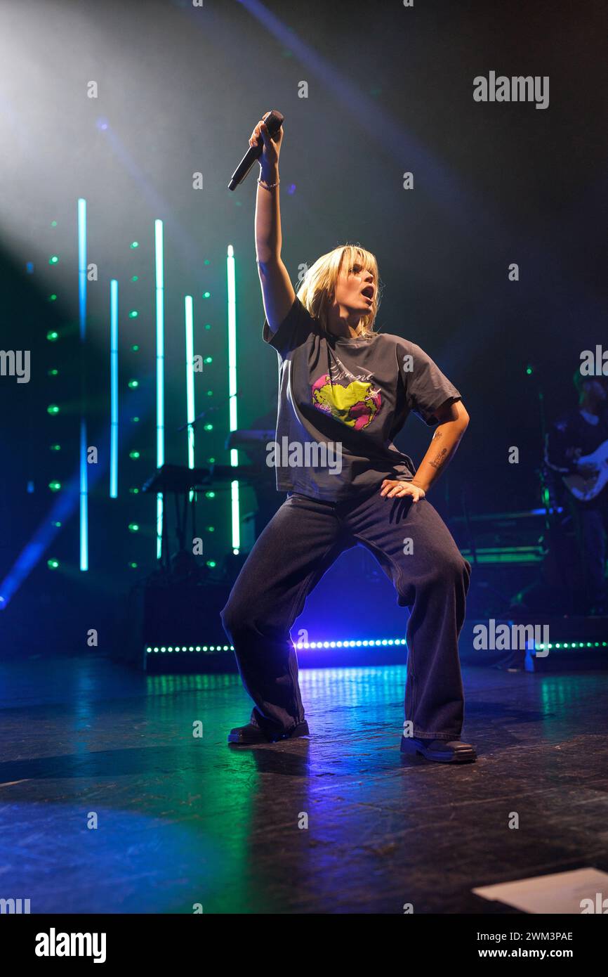 Reneé Rapp performing live onstage at O2 Apollo on the opening night of ...