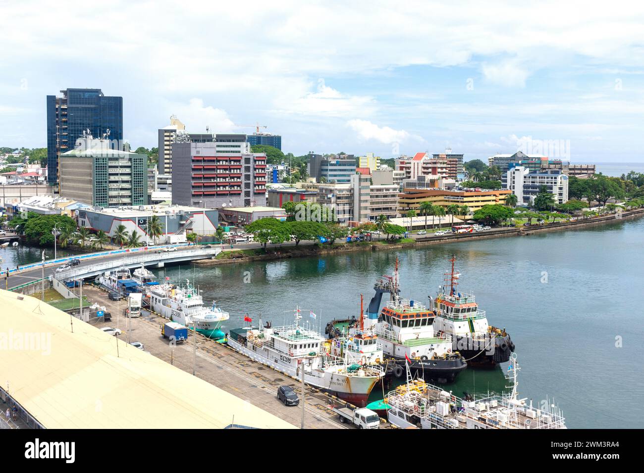 Fruit and vegetable stalls at Suva Municipal Market, Harris Road, Suva ...