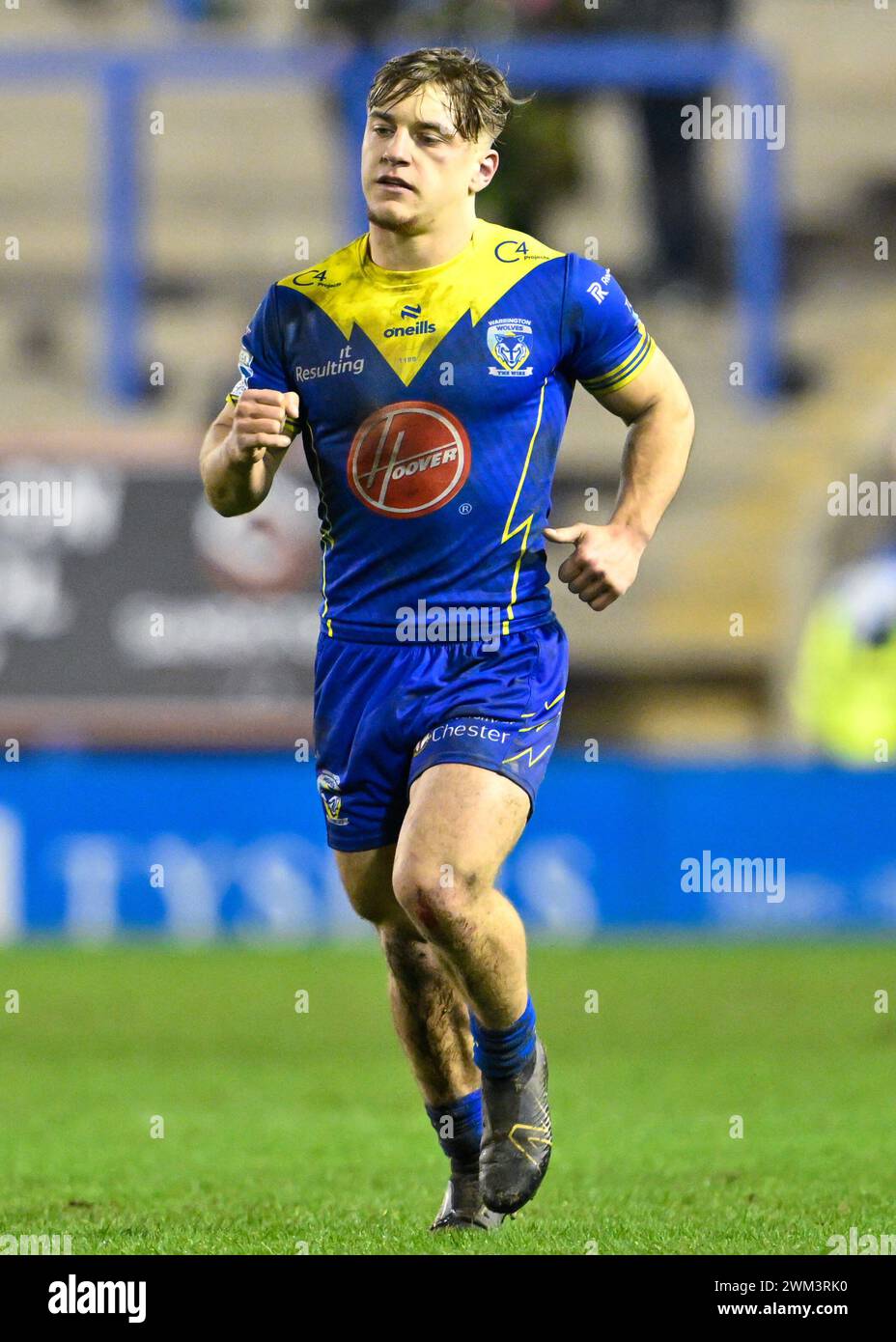 Leon Hayes of Warrington Wolves, during the Betfred Super League Round ...
