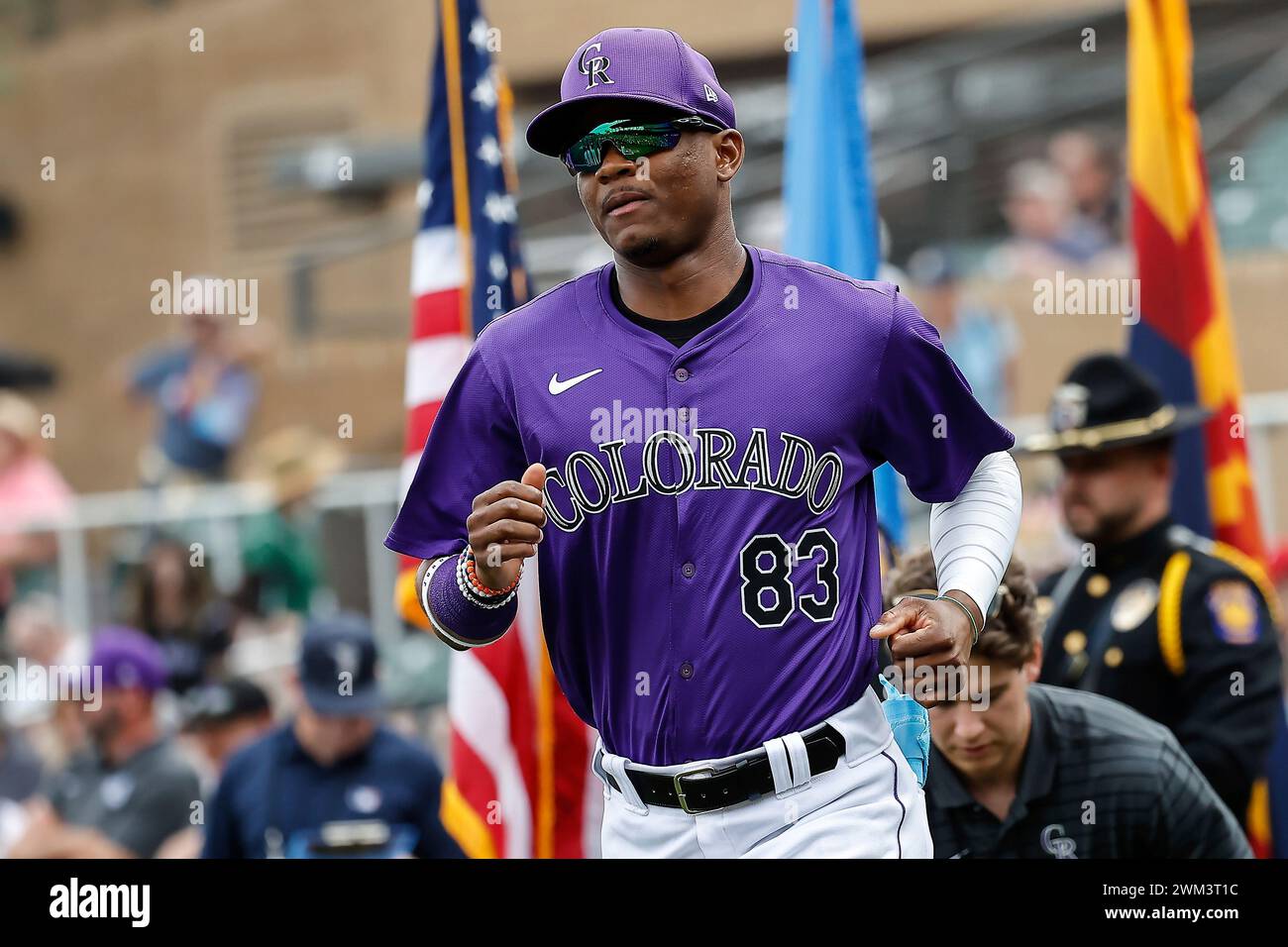 SCOTTSDALE, AZ - FEBRUARY 23: Colorado Rockies infielder Julio Carreras ...