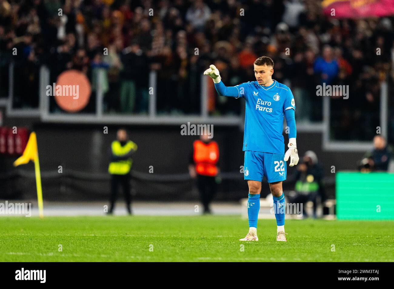 Rome, Italia. 22nd Feb, 2024. Rome - Feyenoord keeper Timon ...