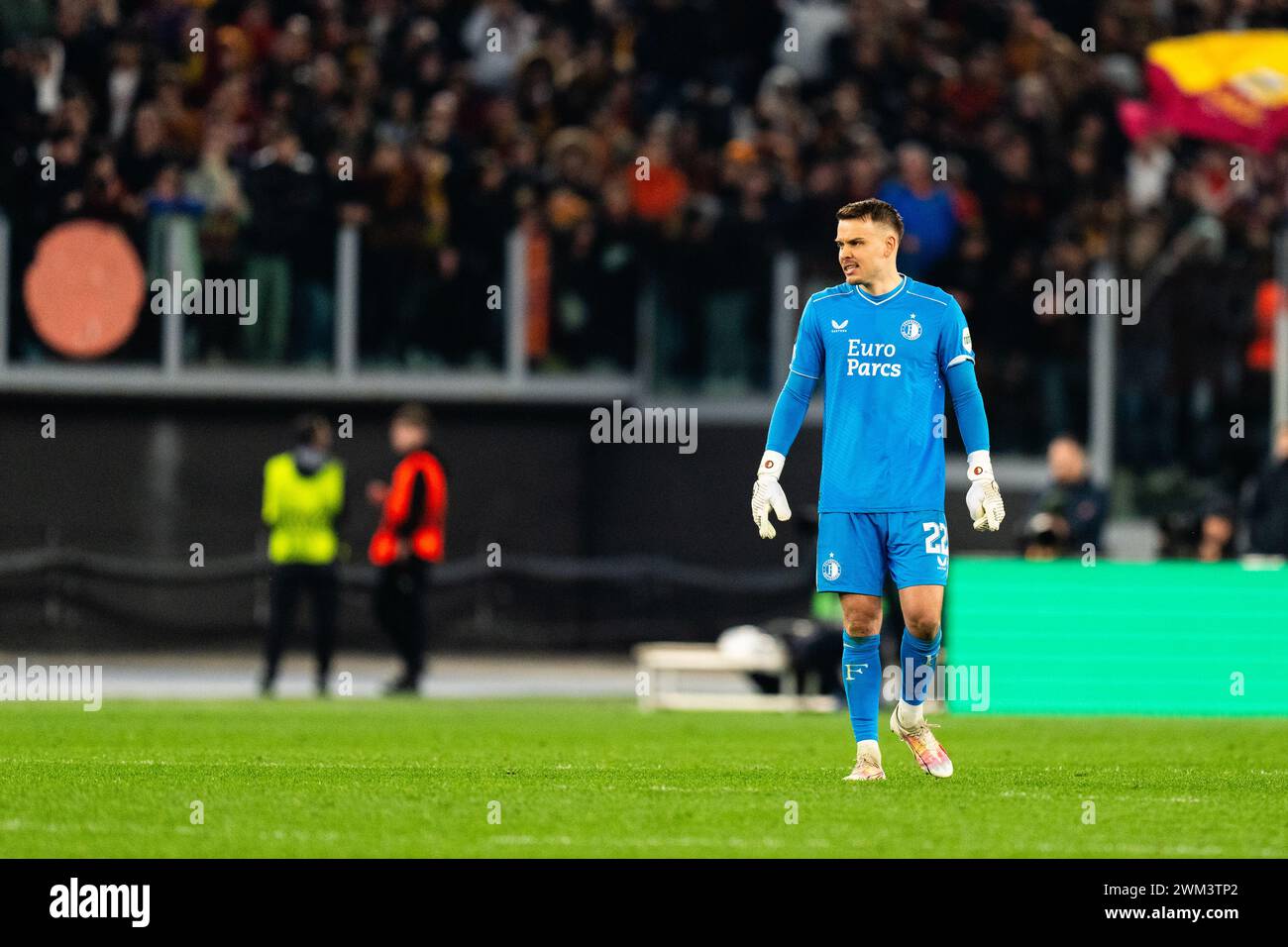 Rome, Italia. 22nd Feb, 2024. Rome - Feyenoord keeper Timon ...