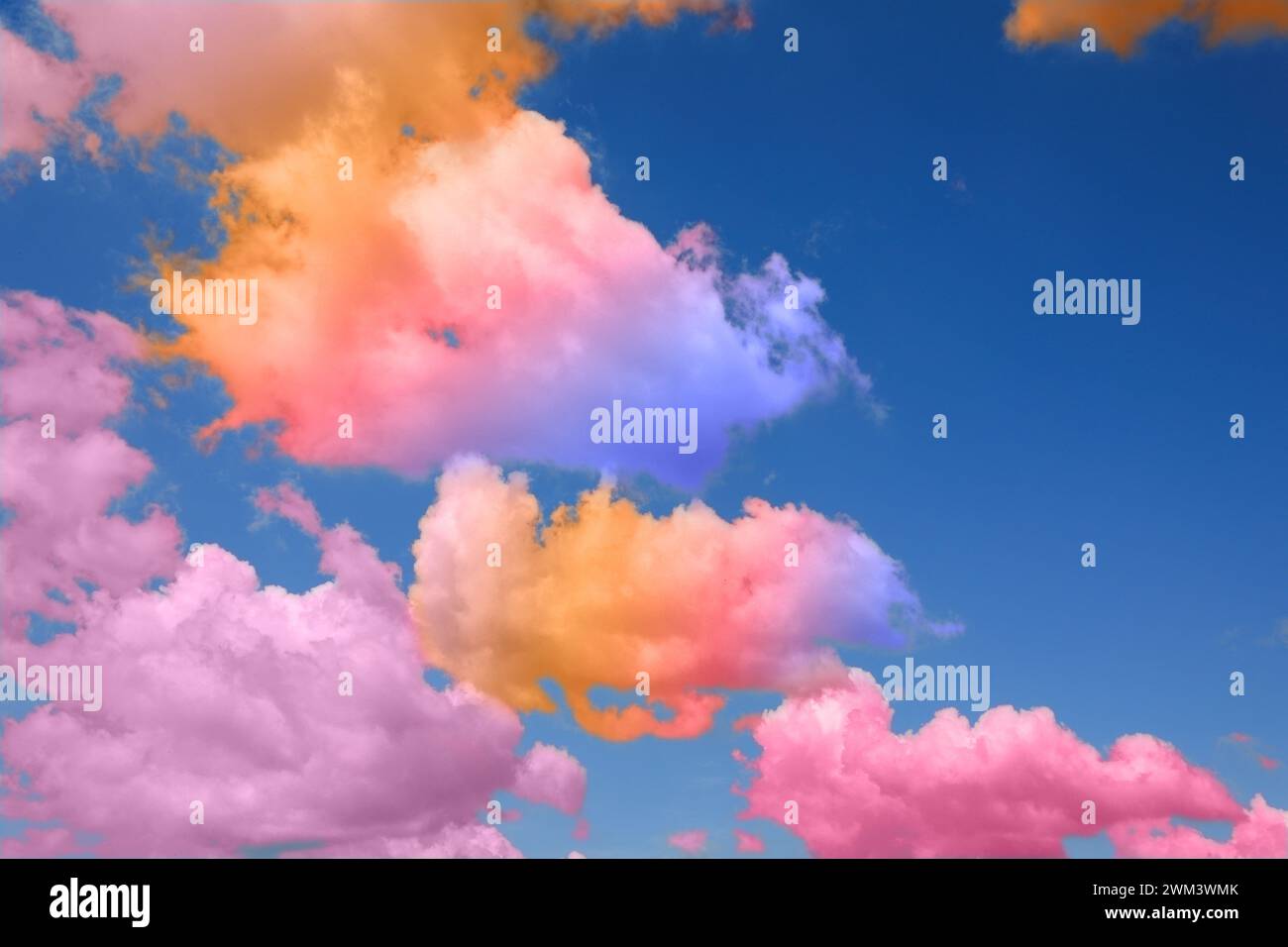 Beautiful floating clouds in pink hi-res stock photography and images ...