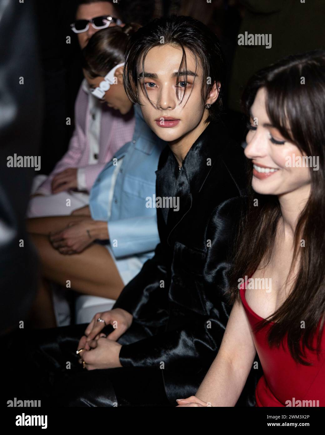 Milan, Italien. 23rd Feb, 2024. Hyunjin attends VERSACE Fall/Winter ...