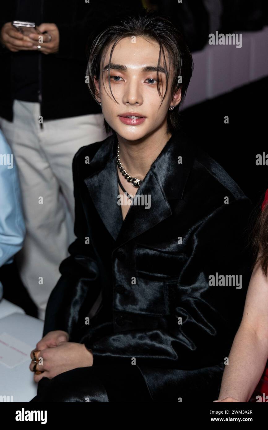 Milan, Italien. 23rd Feb, 2024. Hyunjin attends VERSACE Fall/Winter ...