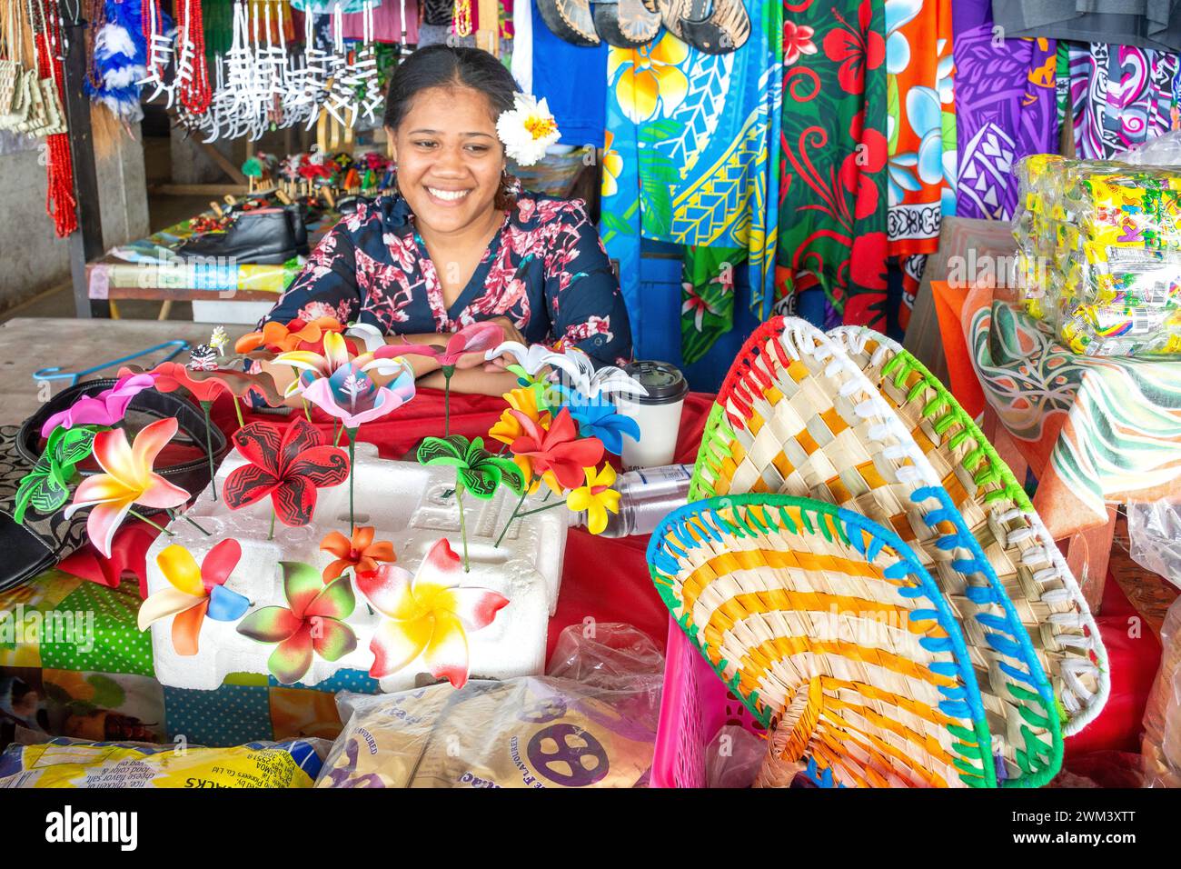 Fruit and vegetable stalls at Suva Municipal Market, Fugalei Street ...