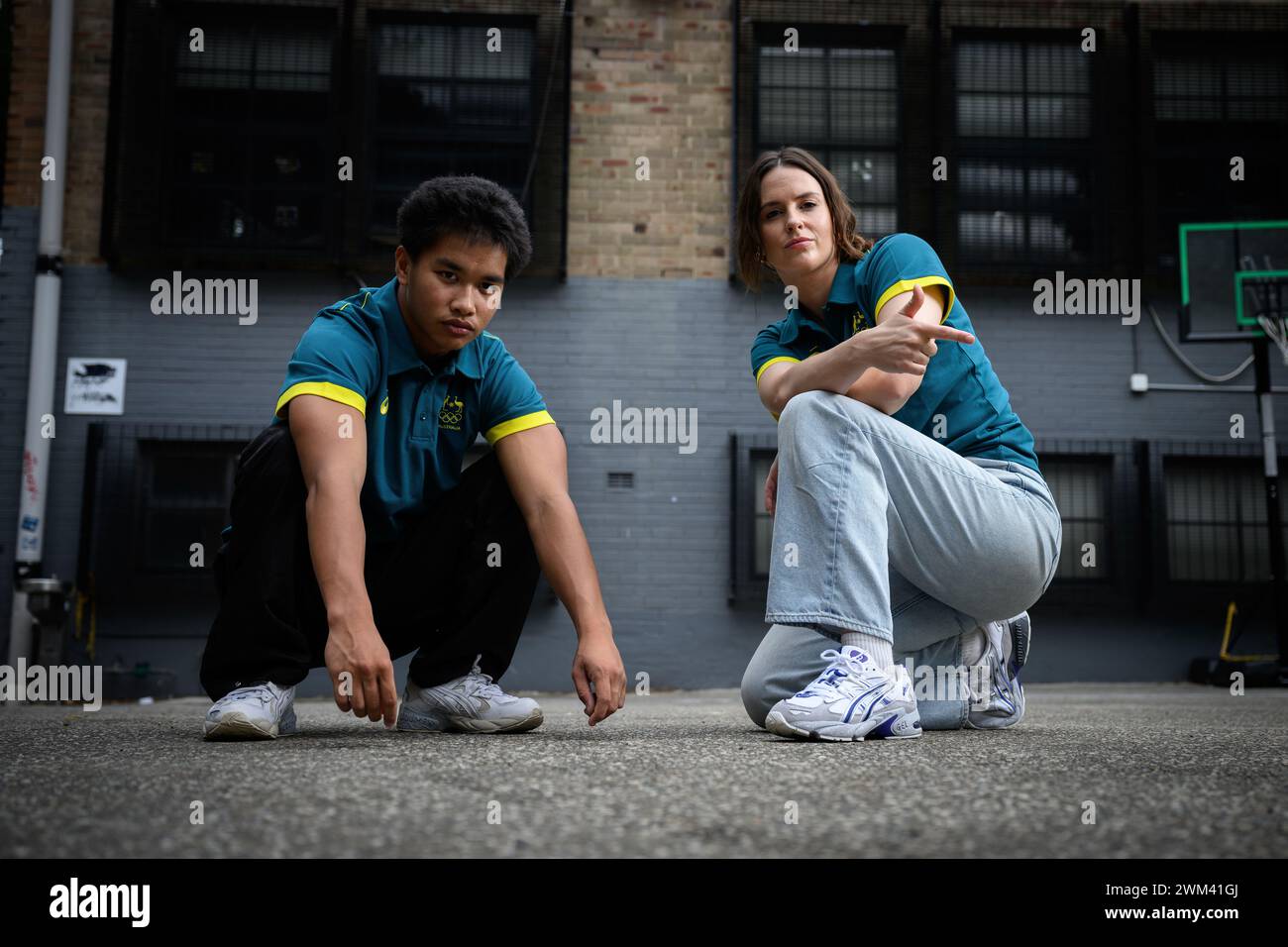 Australian breakers Jeff Dunne aka “J-Attack” and Rachael Gunn aka ...