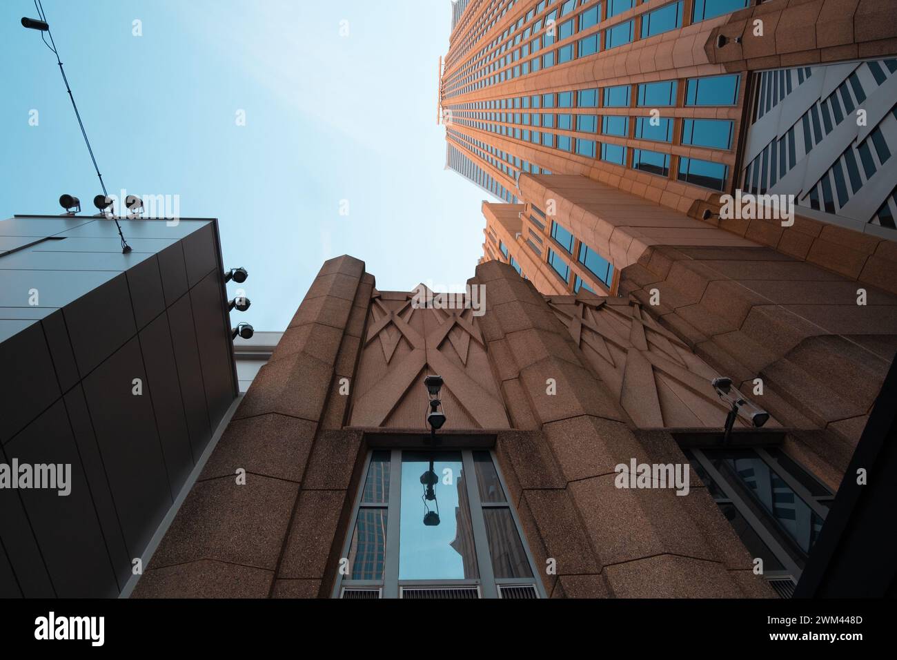Tall buildings with dynamic angles in Charlotte, NC Stock Photo - Alamy