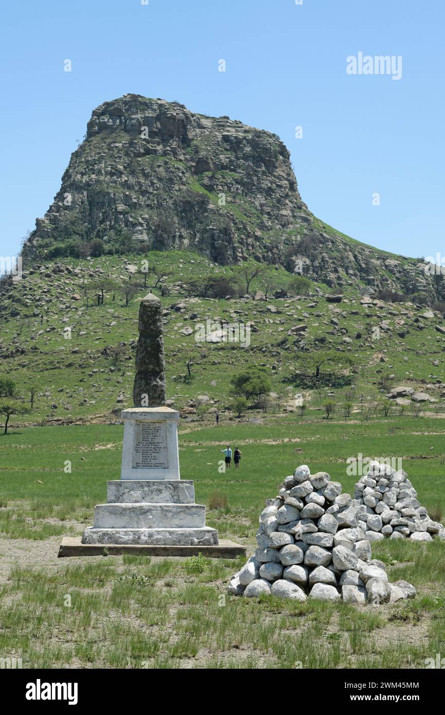 Military history attraction, battle of Isandlwana landscape, 1879 Anglo ...