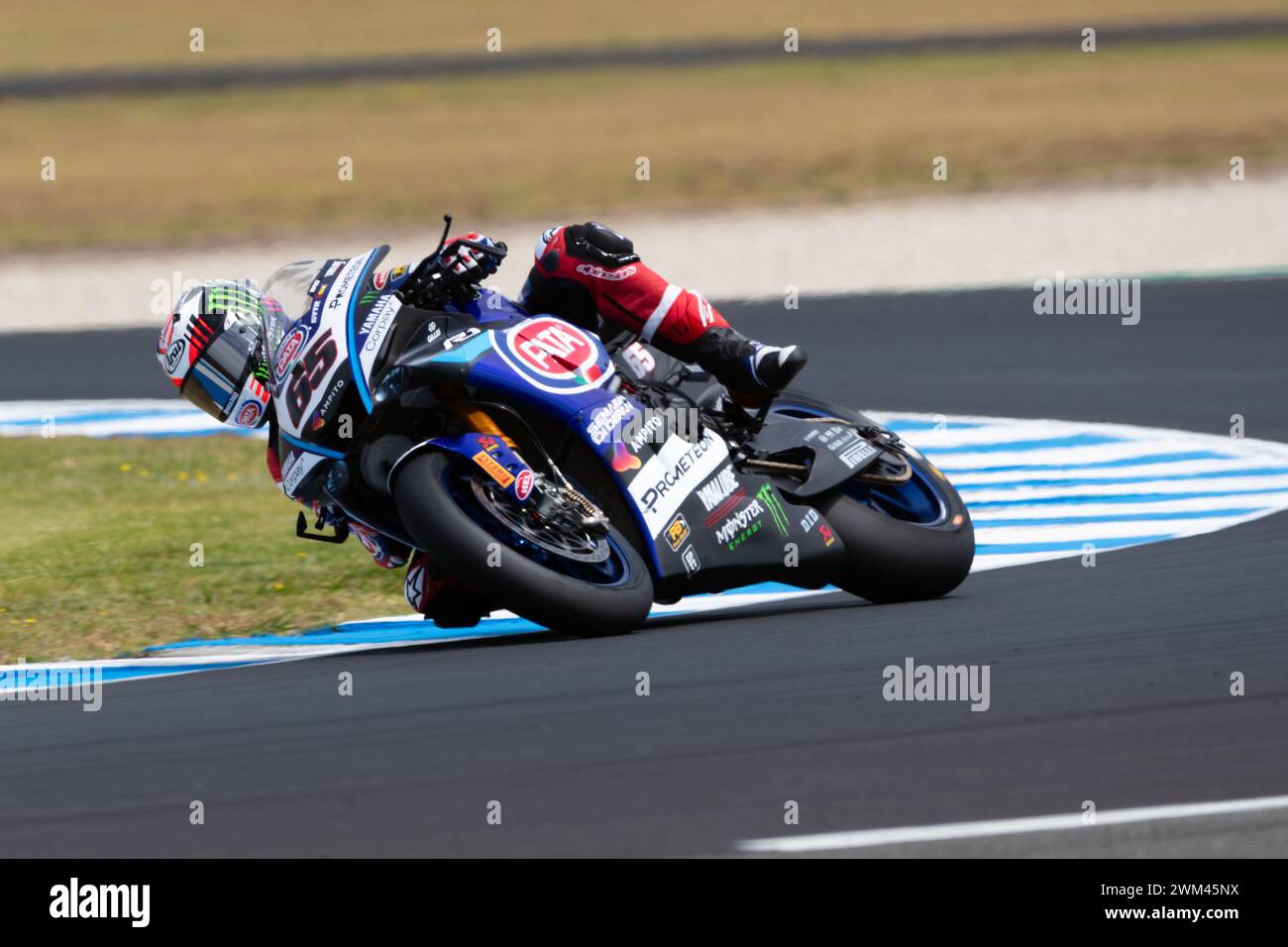 Phillip Island, Australia, 24 February, 2024. Jonathan Rea of United Kingdom on the Pata ...