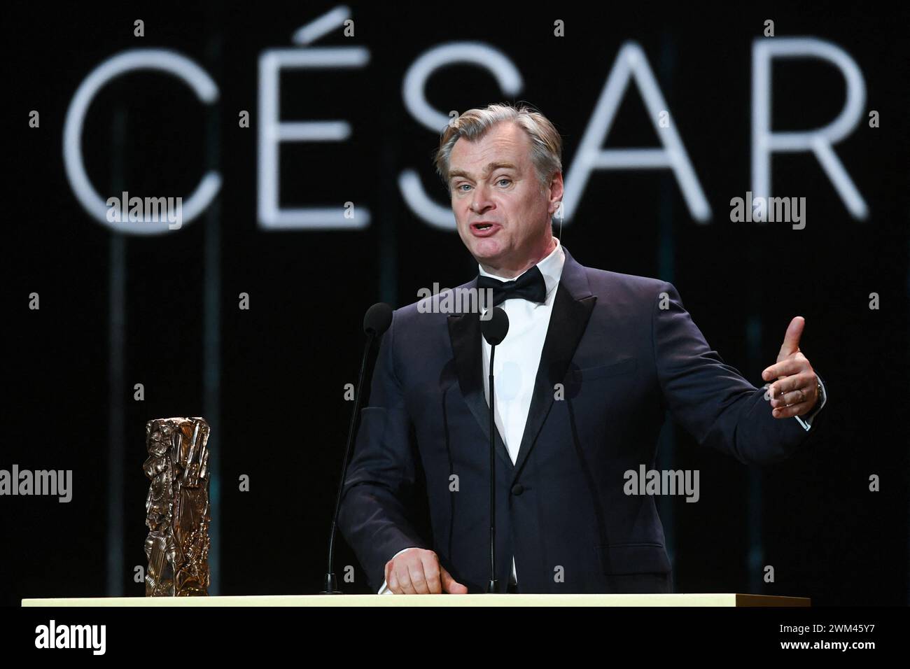 Berlin, Germany. 22nd Feb, 2024. Christopher Nolan accepts the ...