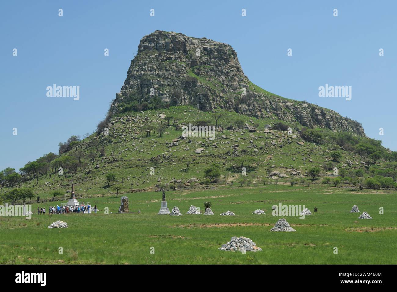 Military history attraction, battle of Isandlwana landscape, 1879 Anglo ...