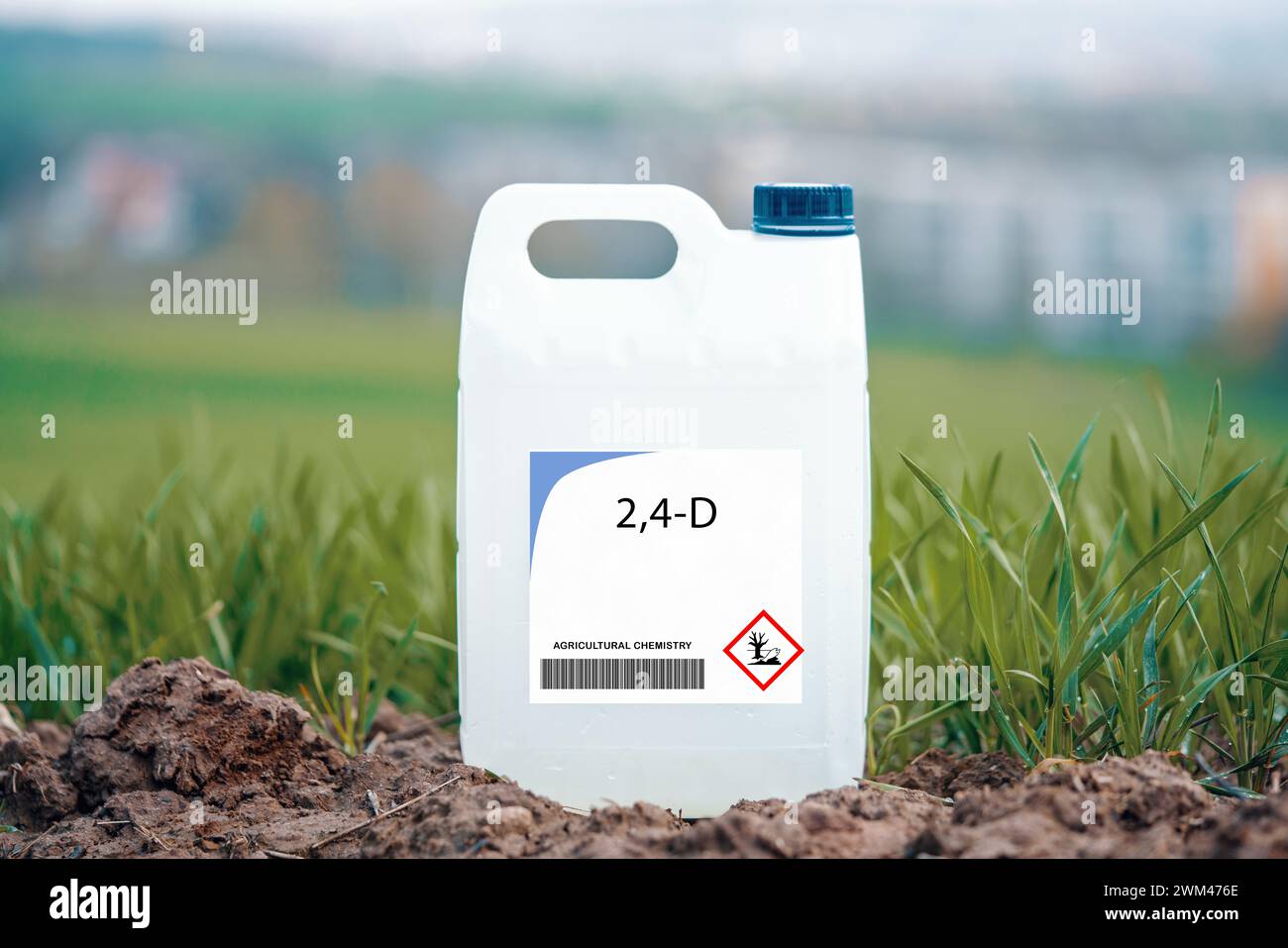 Container of 2,4-D selective herbicide Stock Photo - Alamy