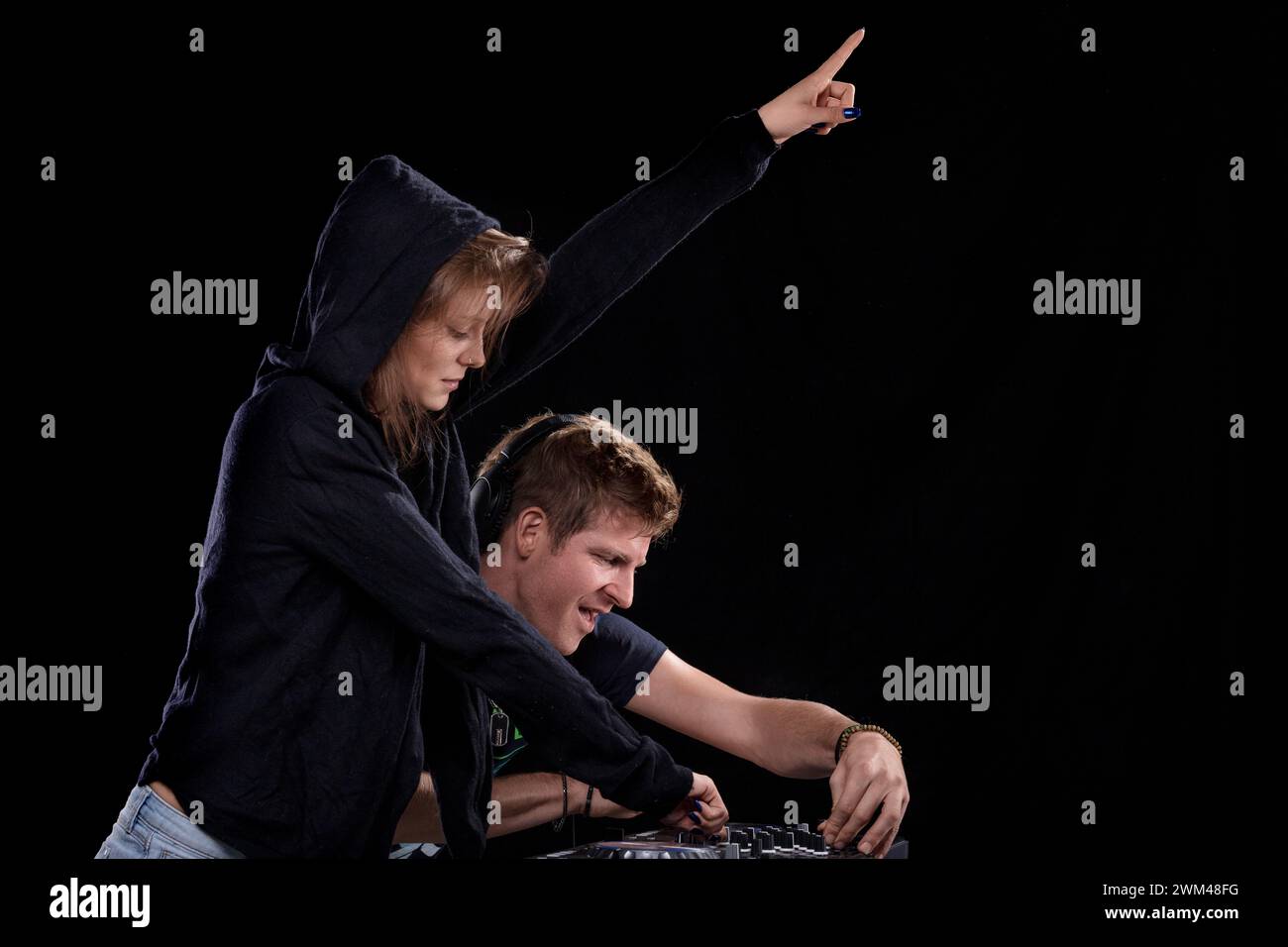 Dj pose hi-res stock photography and images - Alamy