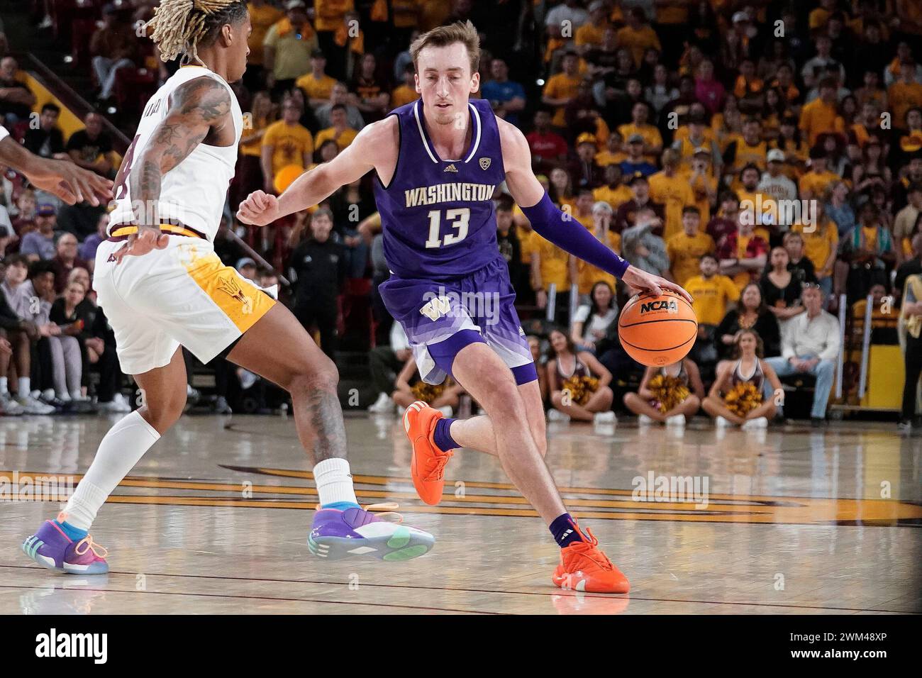 Washington forward Moses Wood (13) during an NCAA college basketball ...