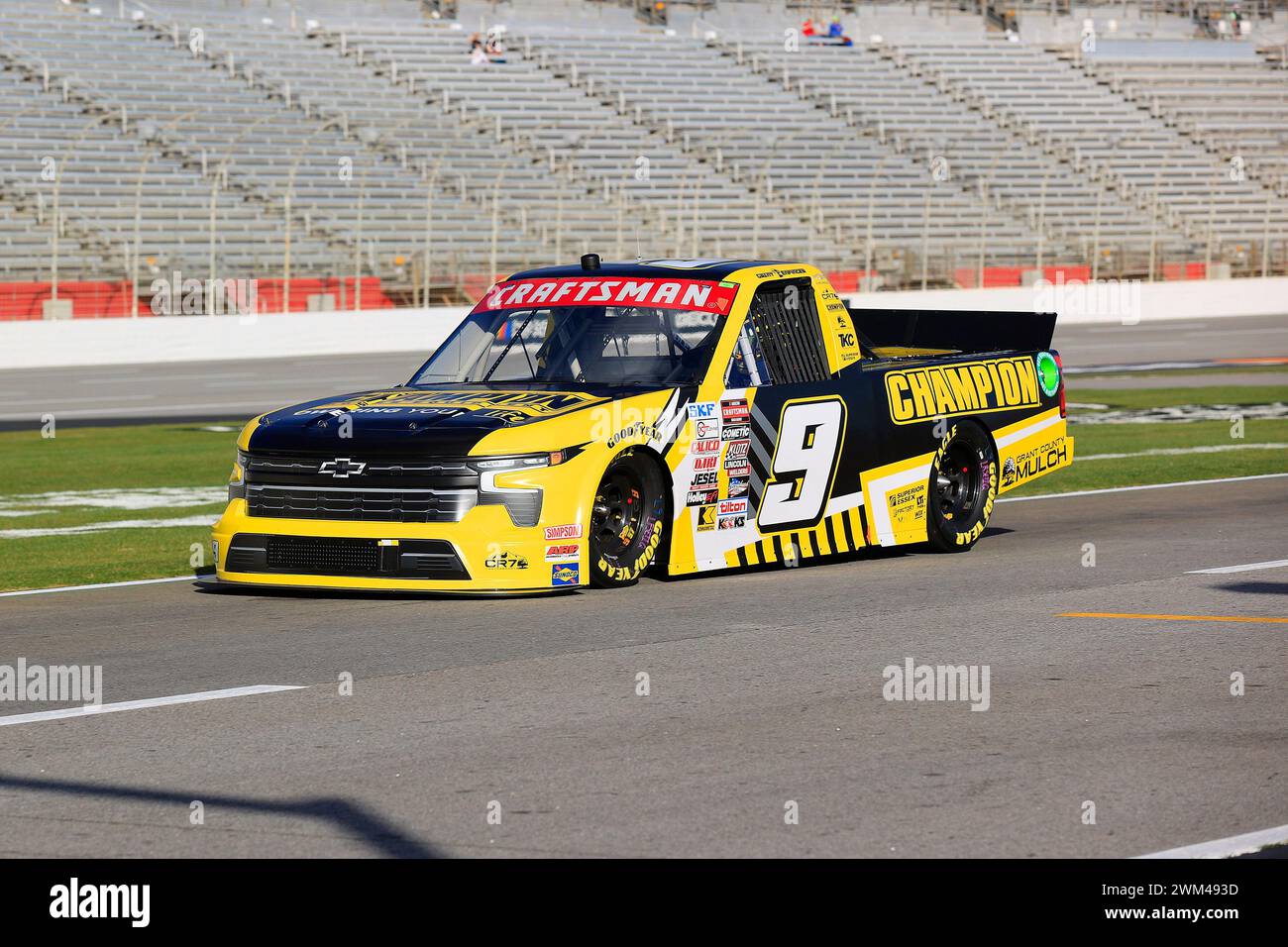 ATLANTA, GA - FEBRUARY 23: Grant Enfinger (#9 CR7 Motorsports Champion ...