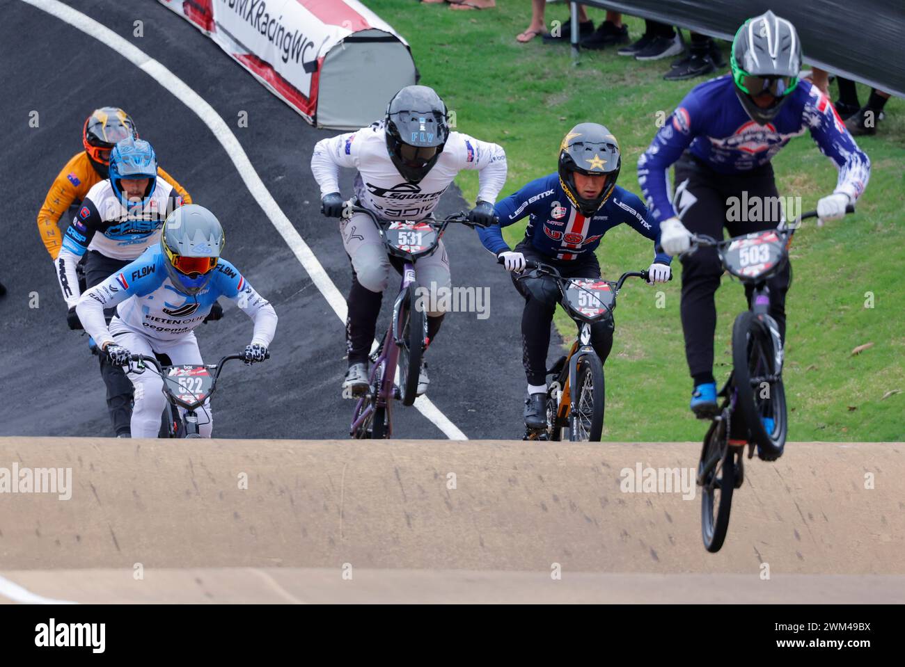 Brisbane, Australia. 24th February 2024. Action during the Mens under ...