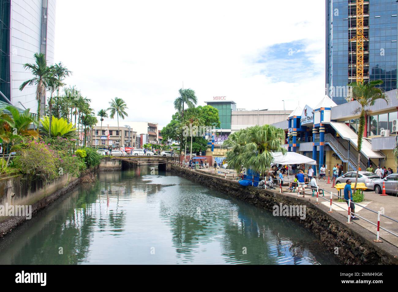 Nabukalou Creek, Scott Street, Suva, Viti Levu, Republic of Fiji Stock ...