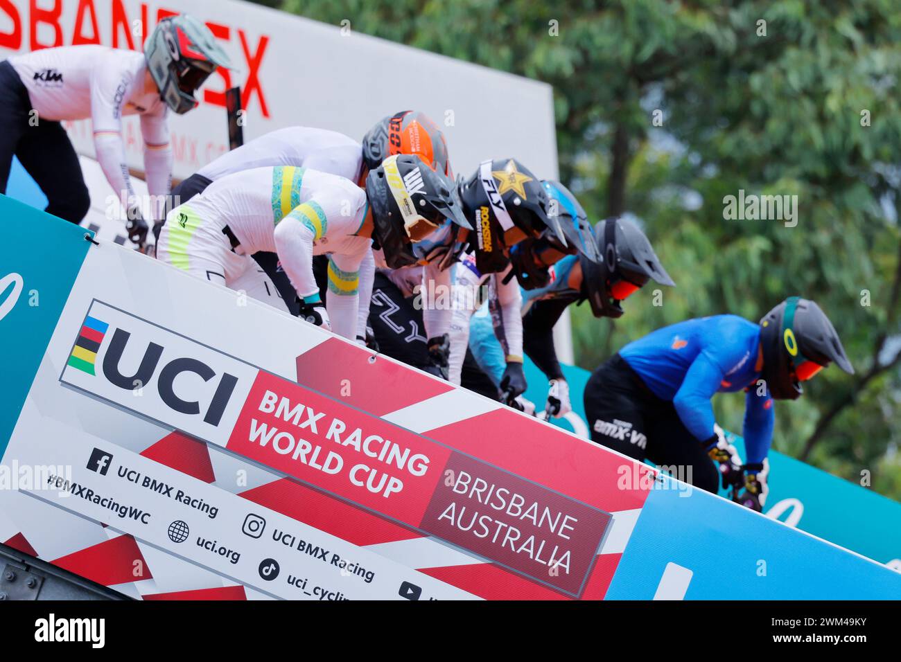 Brisbane, Australia. 24th February 2024. Action during the Mens Elite ...