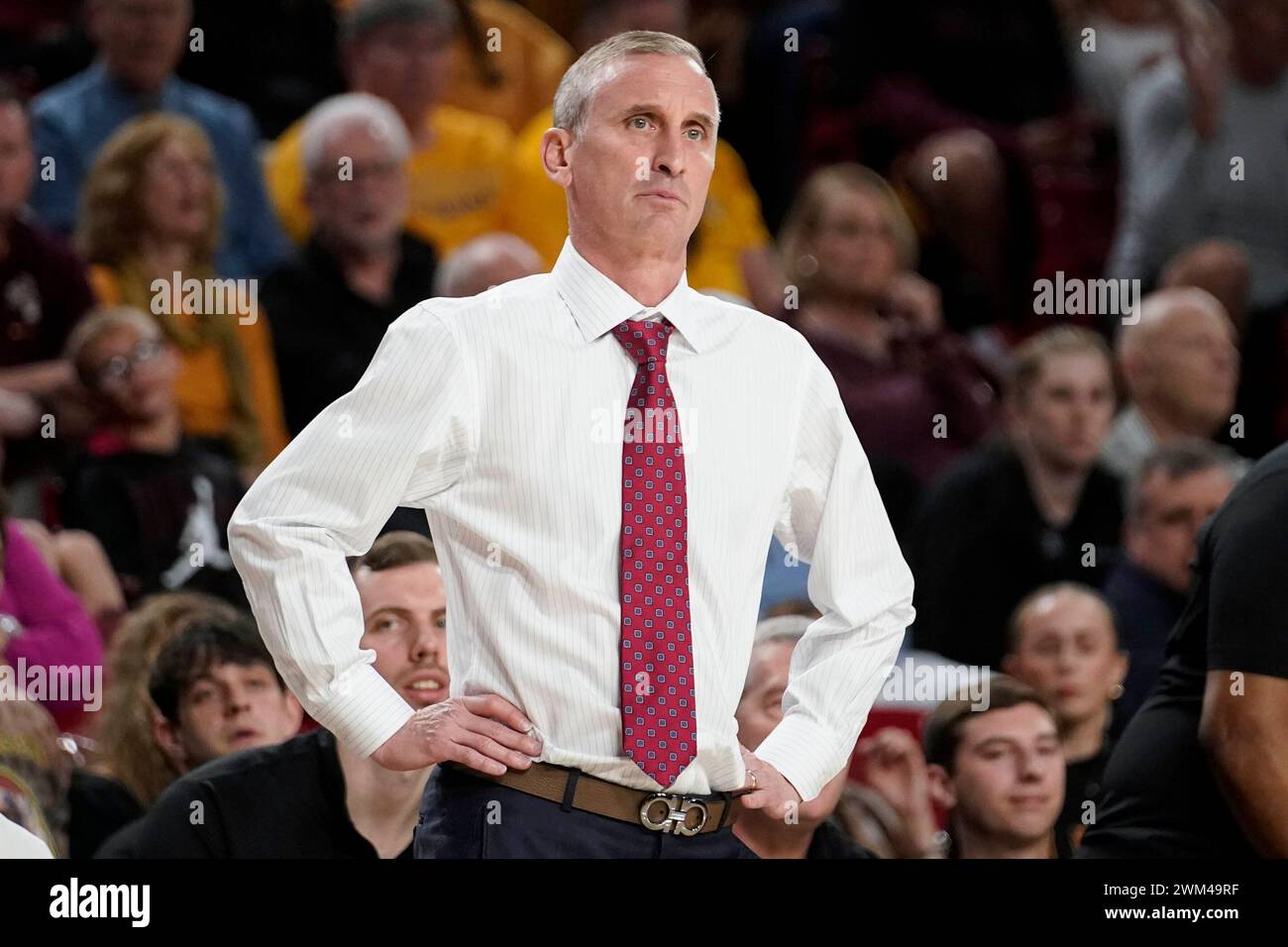 Arizona State head coach Bobby Hurley during an NCAA college basketball ...