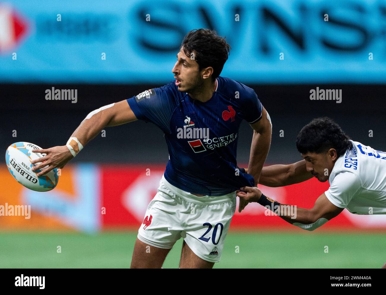 Vancouver, Canada. 23rd Feb, 2024. France's Theo Forner passes the ball ...