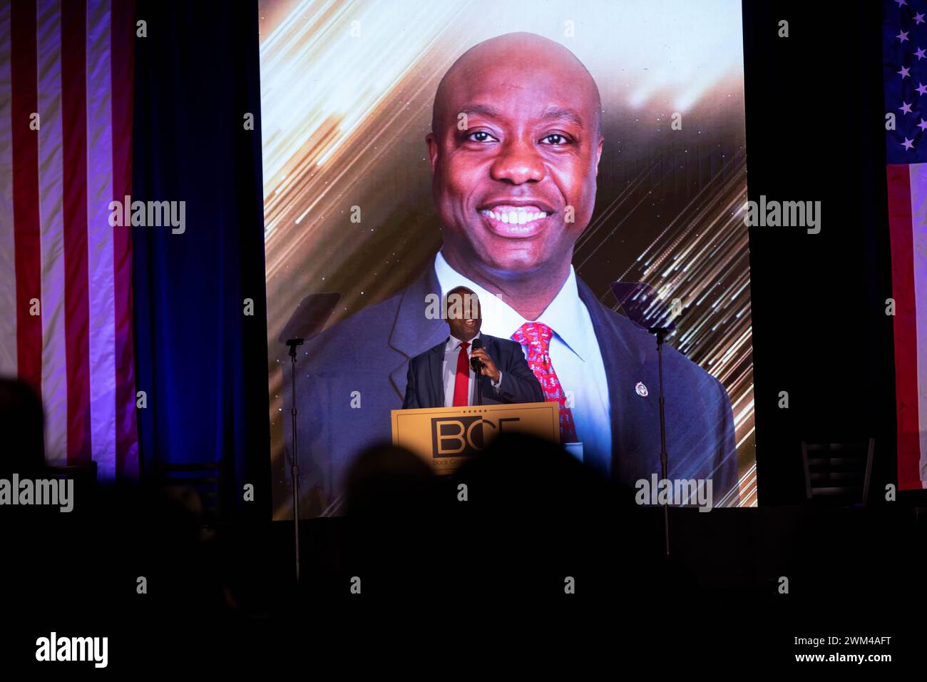 COLUMBIA, SOUTH CAROLINA - FEBRUARY 23: Senator Tim Scott, Republican ...
