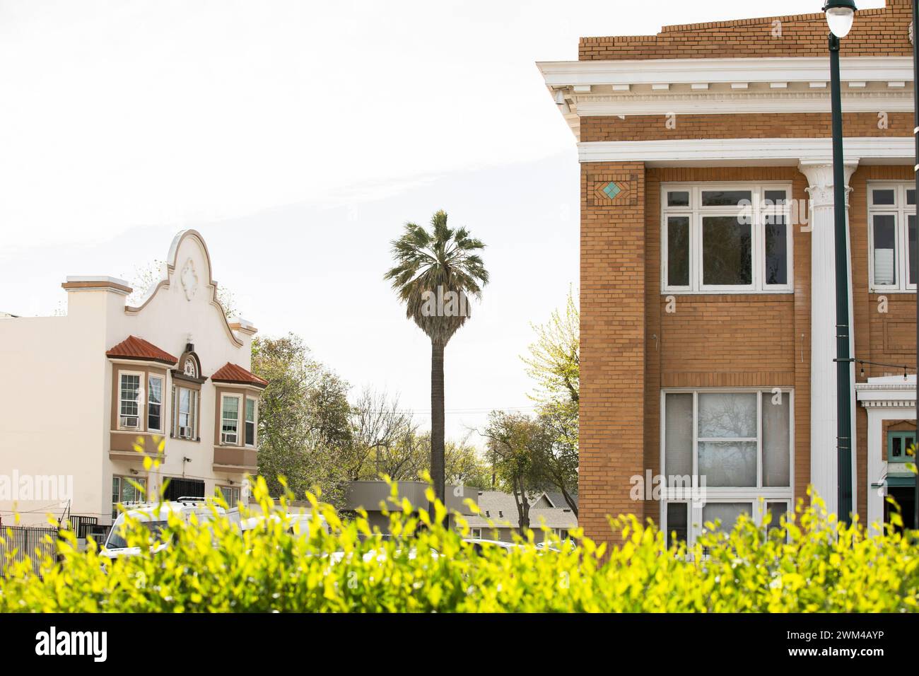 Tracy, California, USA - April 17, 2023: Afternoon sun shines on ...