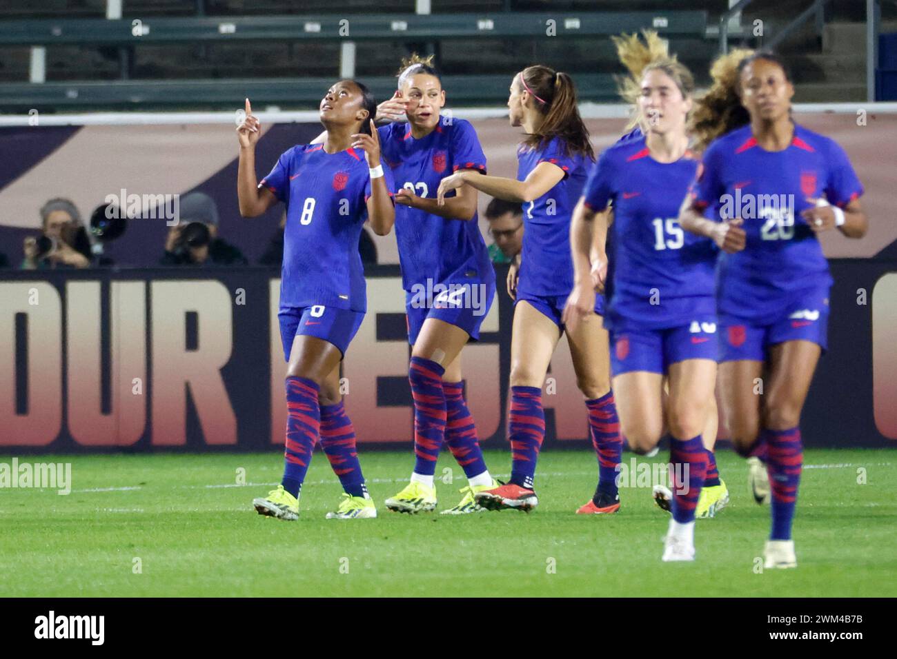 Los Angeles, California, USA. 23rd Feb, 2024. United States' JAEDYN ...
