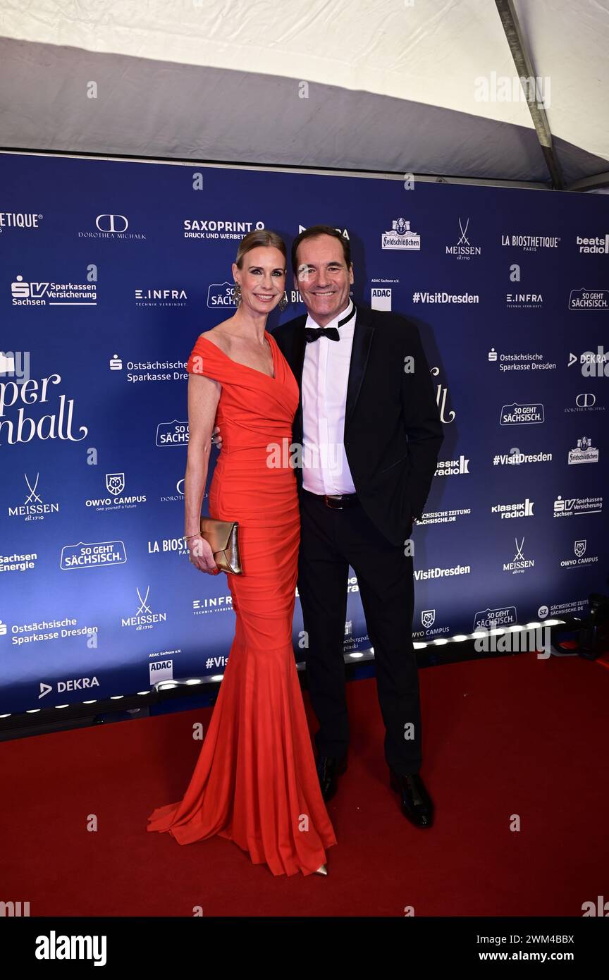 Thomas Ohrner und Anne Arnholdt beim 16. SemperOpernball 2024 in der ...