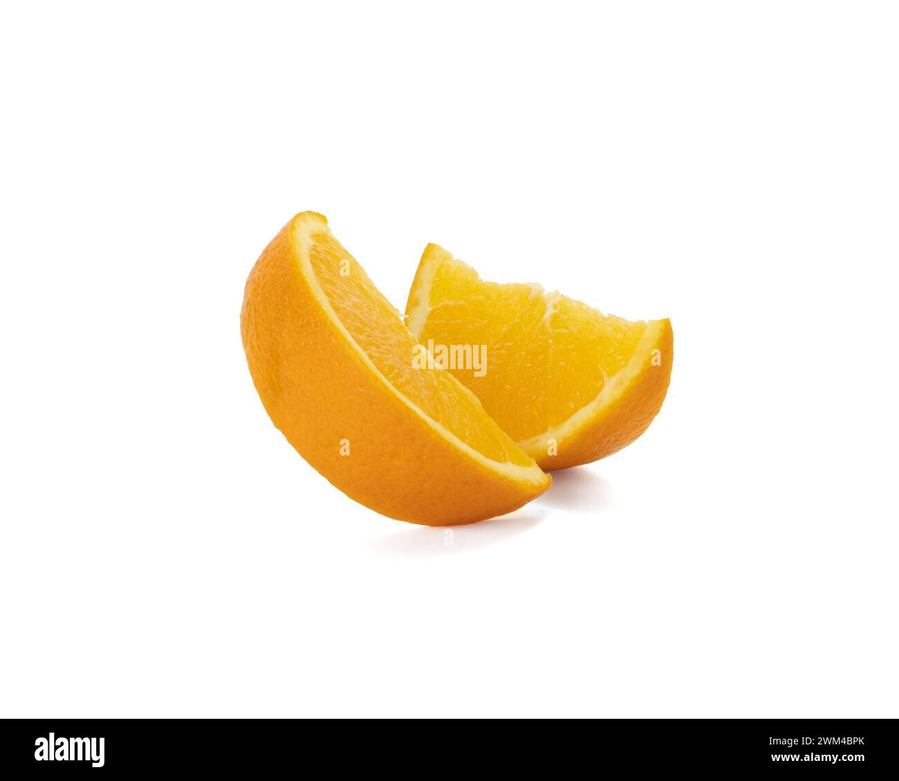 Ripe orange slice isolated on white background Clipping Path Stock ...