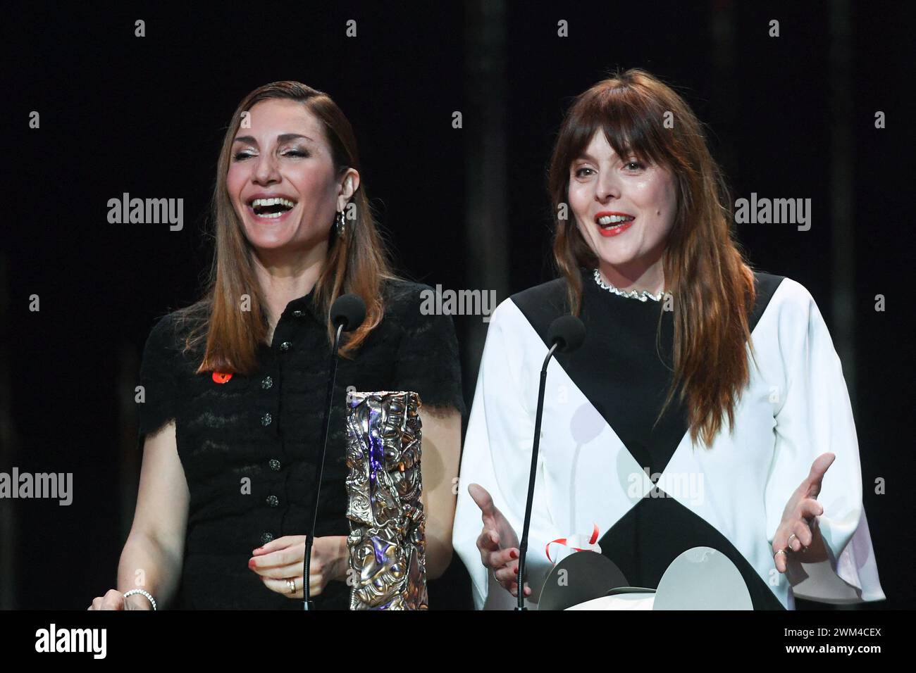 Berlin, Germany. 23rd Feb, 2024. Valerie Donzelli and Audrey Diwan ...