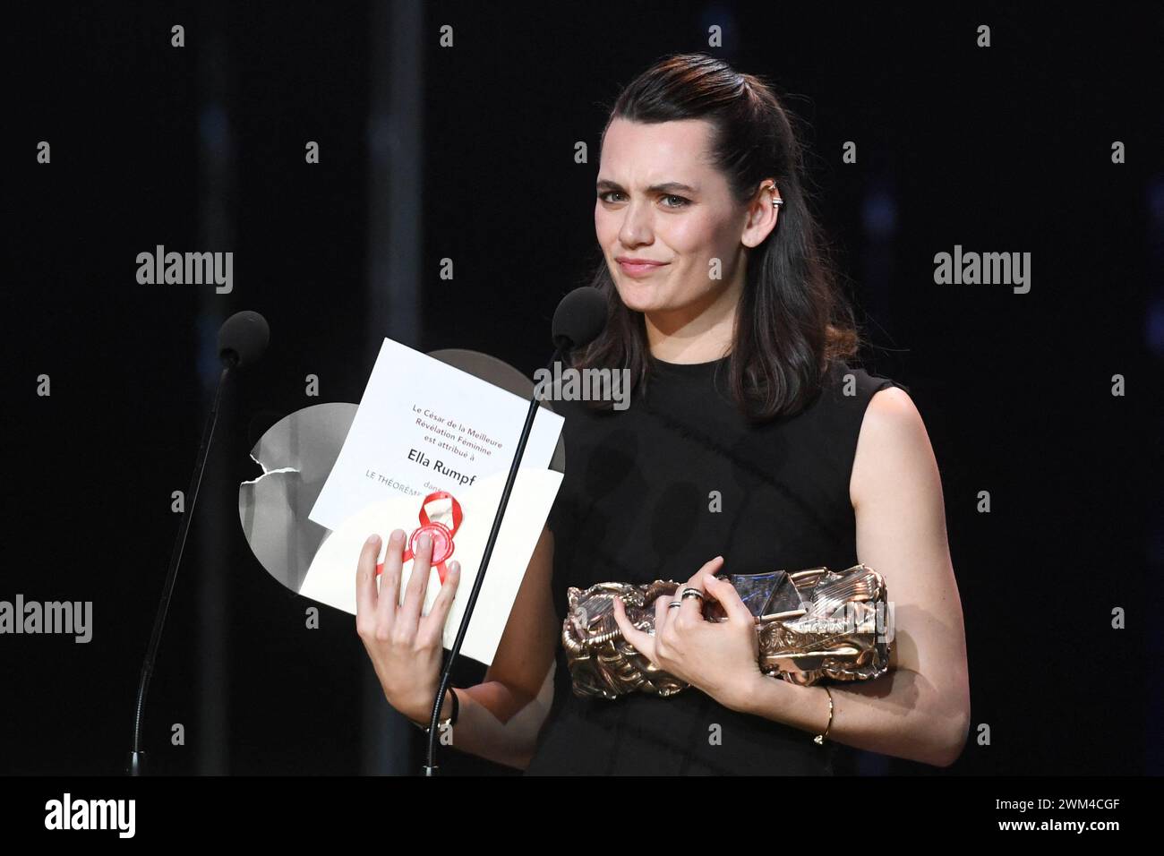 Berlin, Germany. 23rd Feb, 2024. Ella Rumpf accepts the 'Best Female ...