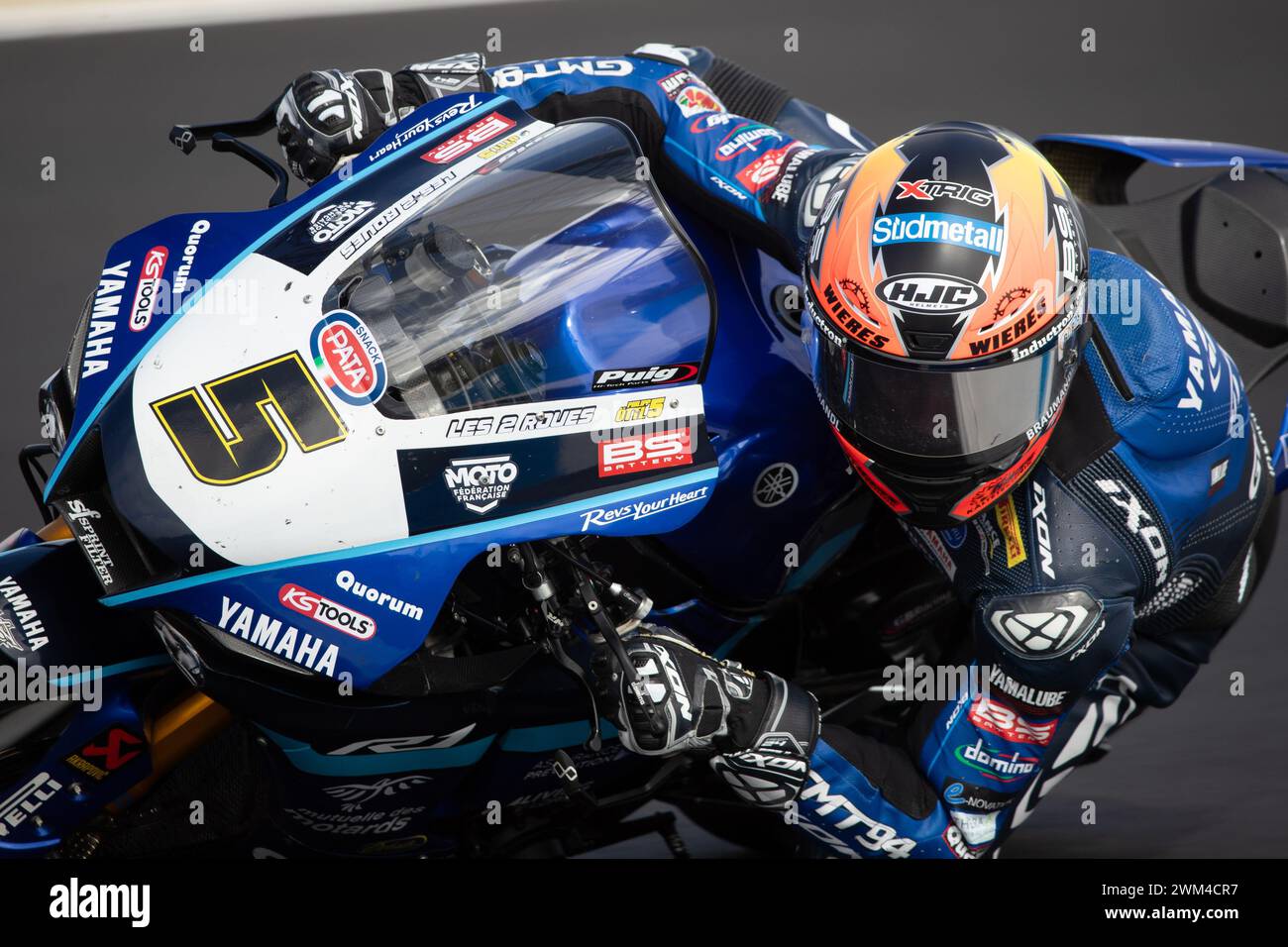 Phillip Island, Australia, 24 February, 2024. Philipp Oettl of Germany on the GMT94 Yamaha ...