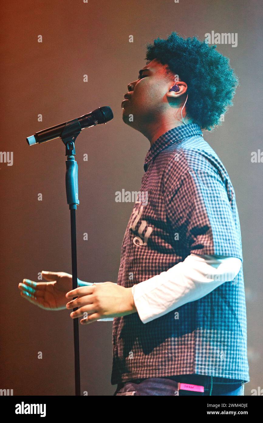 The singer Sekou, real name Sekou Sylla, performing live onstage at O2 ...