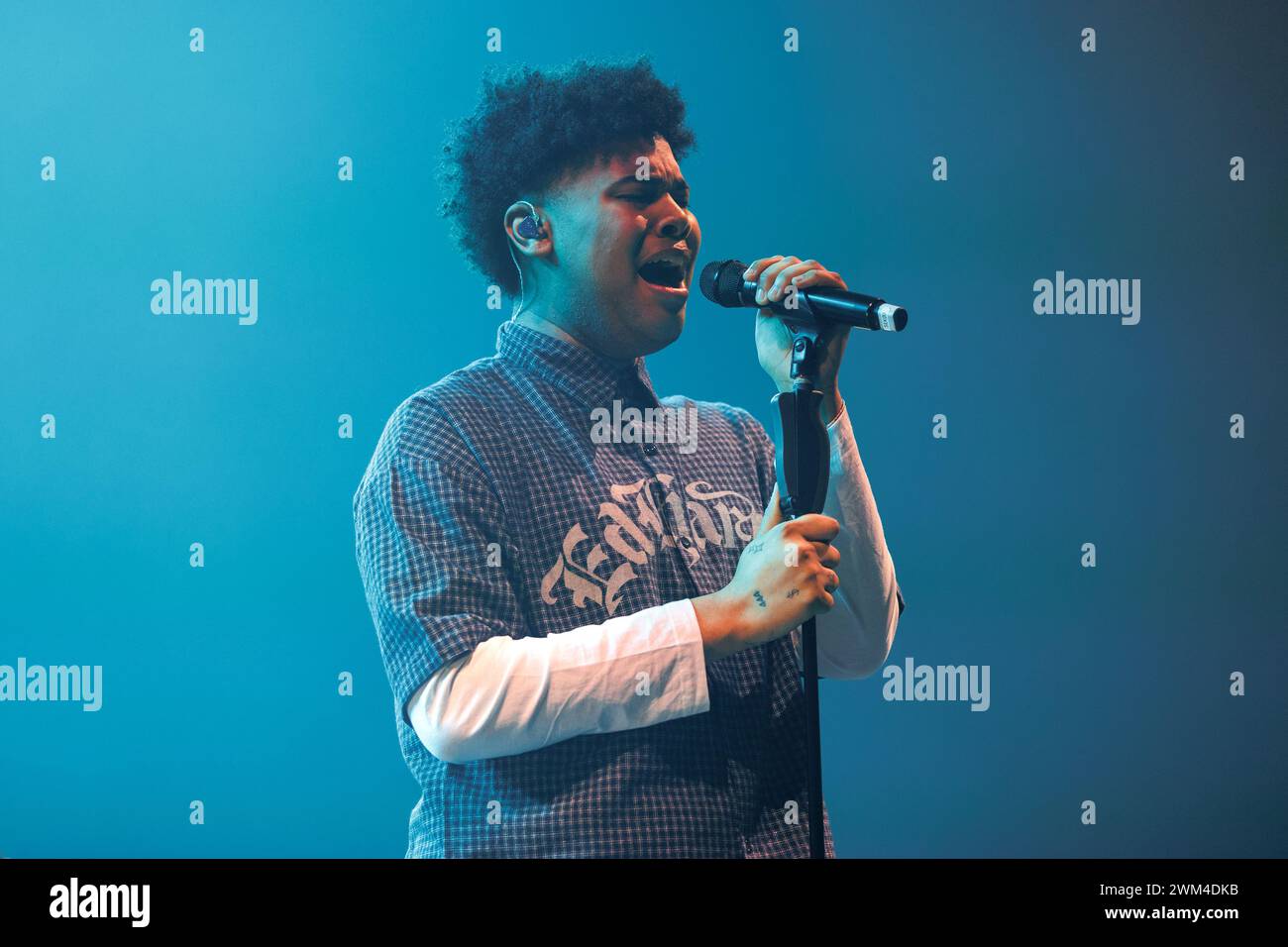 The singer Sekou, real name Sekou Sylla, performing live onstage at O2 ...