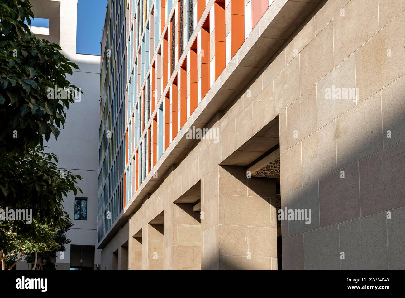 Building Architecture of Musheireb Downtown Doha Stock Photo - Alamy