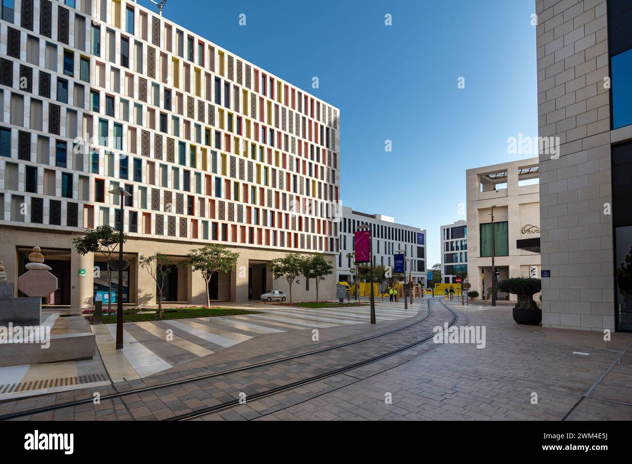 Building Architecture of Musheireb Downtown Doha Stock Photo - Alamy