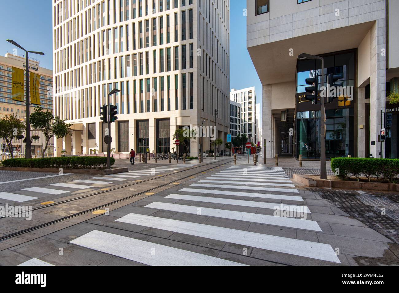 Building Architecture of Musheireb Downtown Doha Stock Photo - Alamy