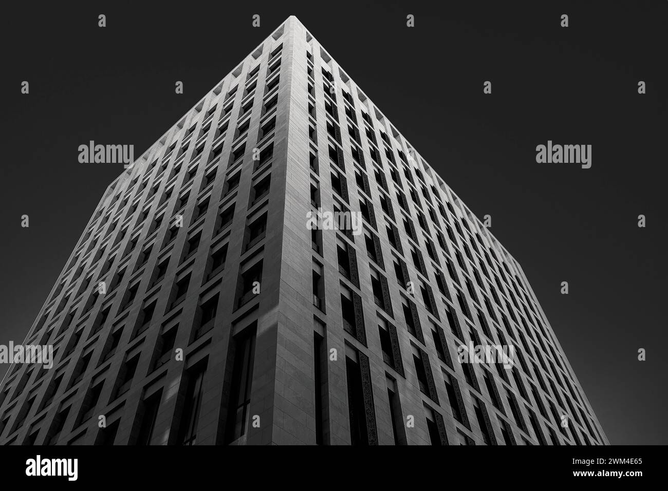 Doha, Qatar - February 24, 2024: Monochrome Building Architecture of ...