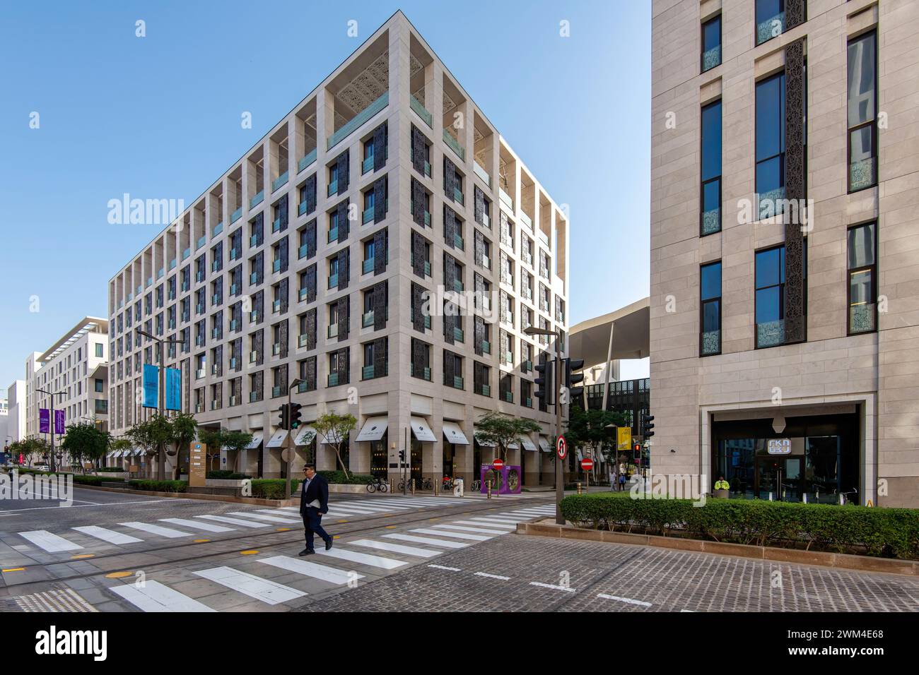 Building Architecture of Musheireb Downtown Doha Stock Photo - Alamy