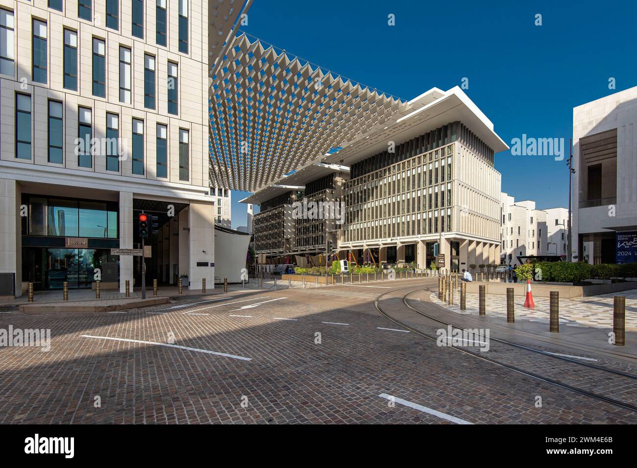 Building Architecture of Musheireb Downtown Doha Stock Photo - Alamy