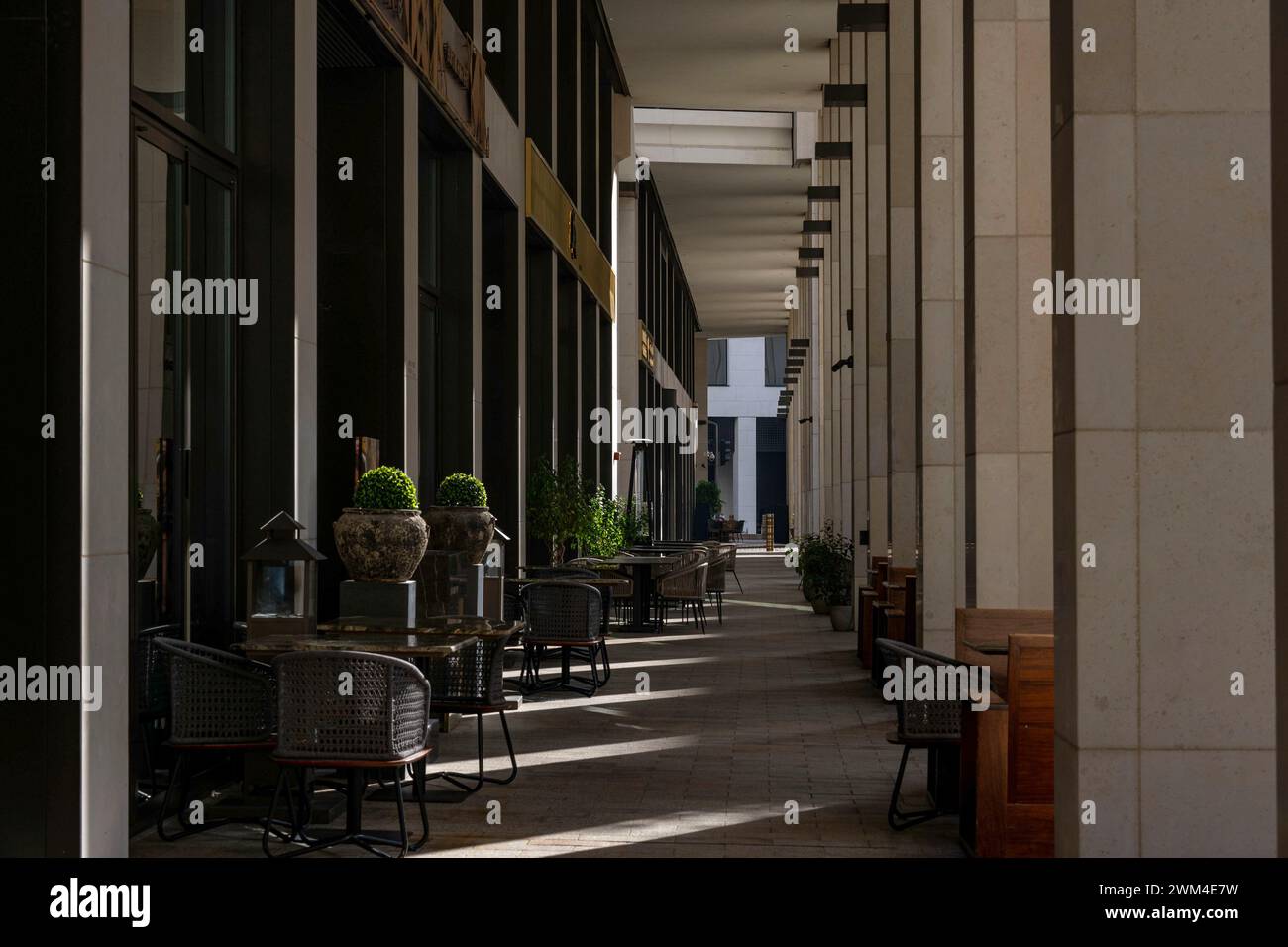 Building Architecture of Musheireb Downtown Doha Stock Photo - Alamy